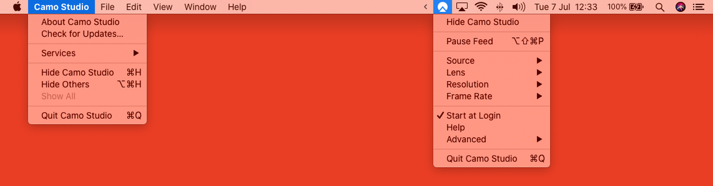 Navigating Camo’s interface — Camo